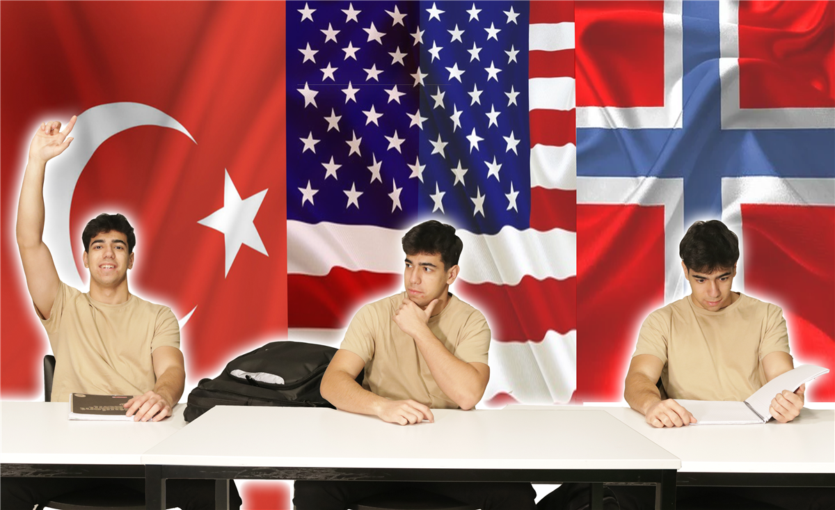 Han har gått på vgs i tre land. Et av dem er i en klasse for seg ...